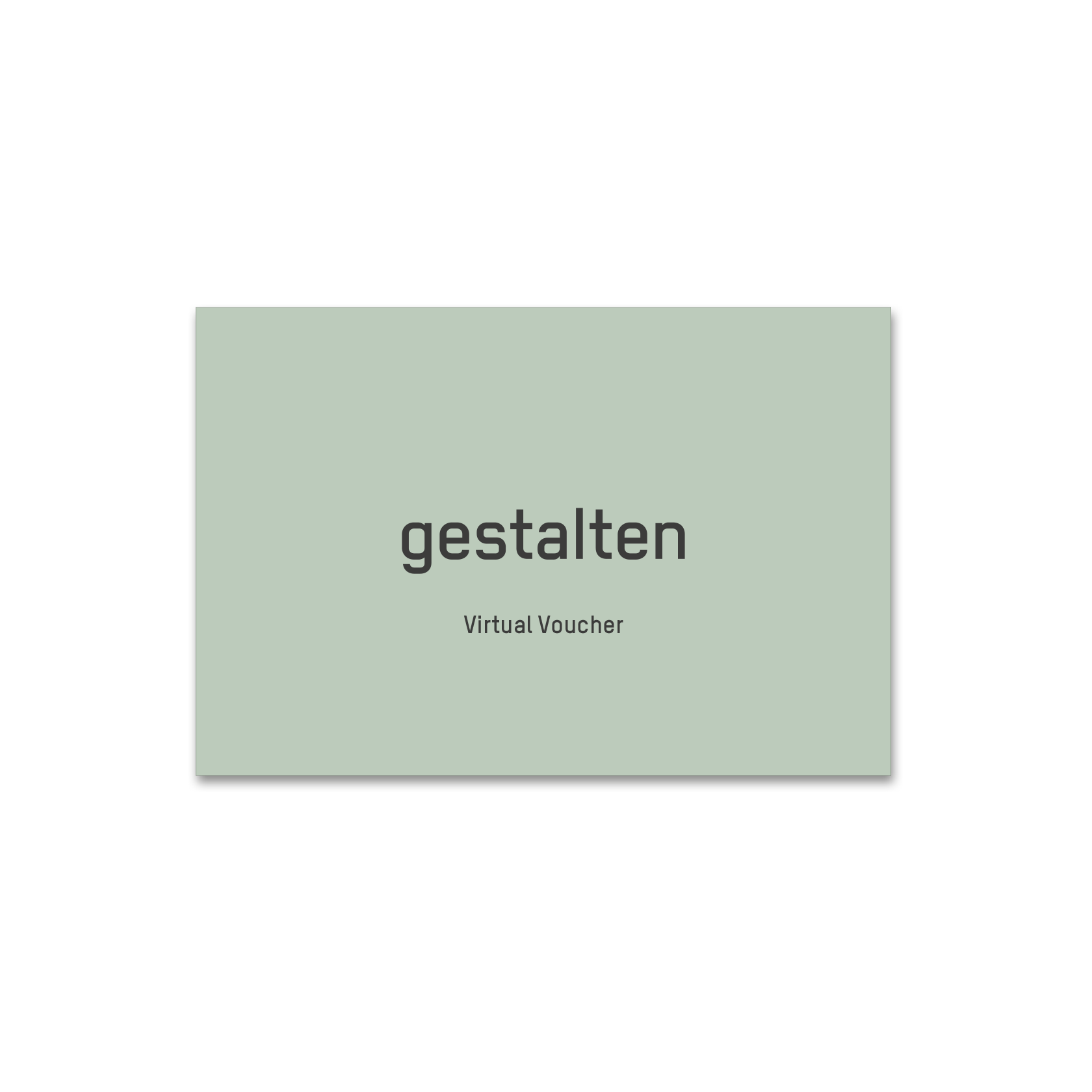 Virtual Voucher - gestalten US Shop